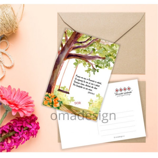 *Set 8 Carti postale De dor/dragoste (model iarna) - FEL15