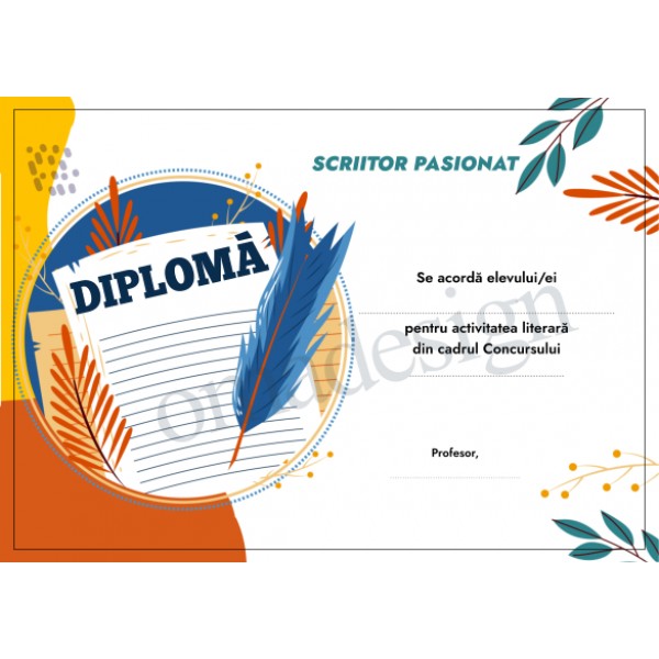 *Diploma Scriitor 1 - MDS294
