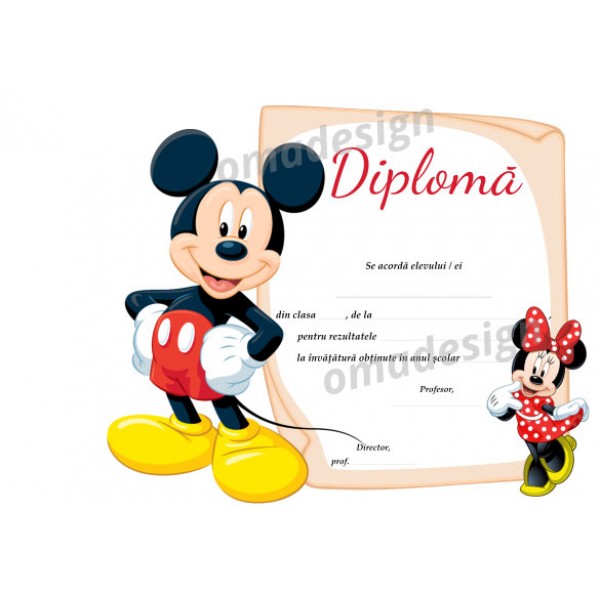 Diploma Mickey Mouse 3 - DMC59