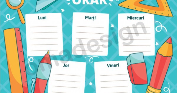 Orar scolar 17 - A5-A4 - ORA17
