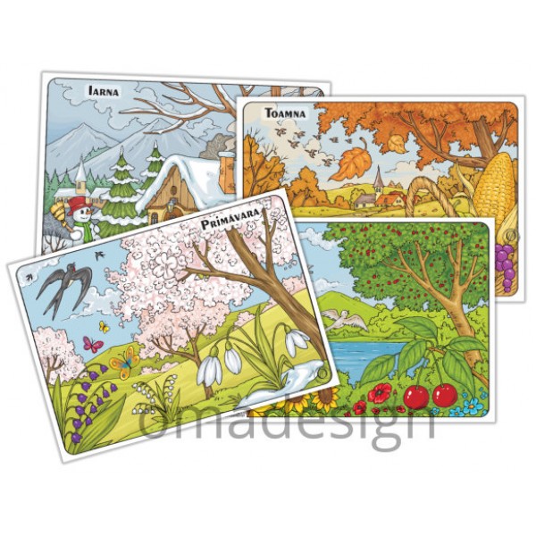 Set 4 Planse Anotimpuri (model 5) A2 - MPA18